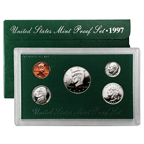 1997 S US 5 Piece set Proof In original packaging from US mint Proof