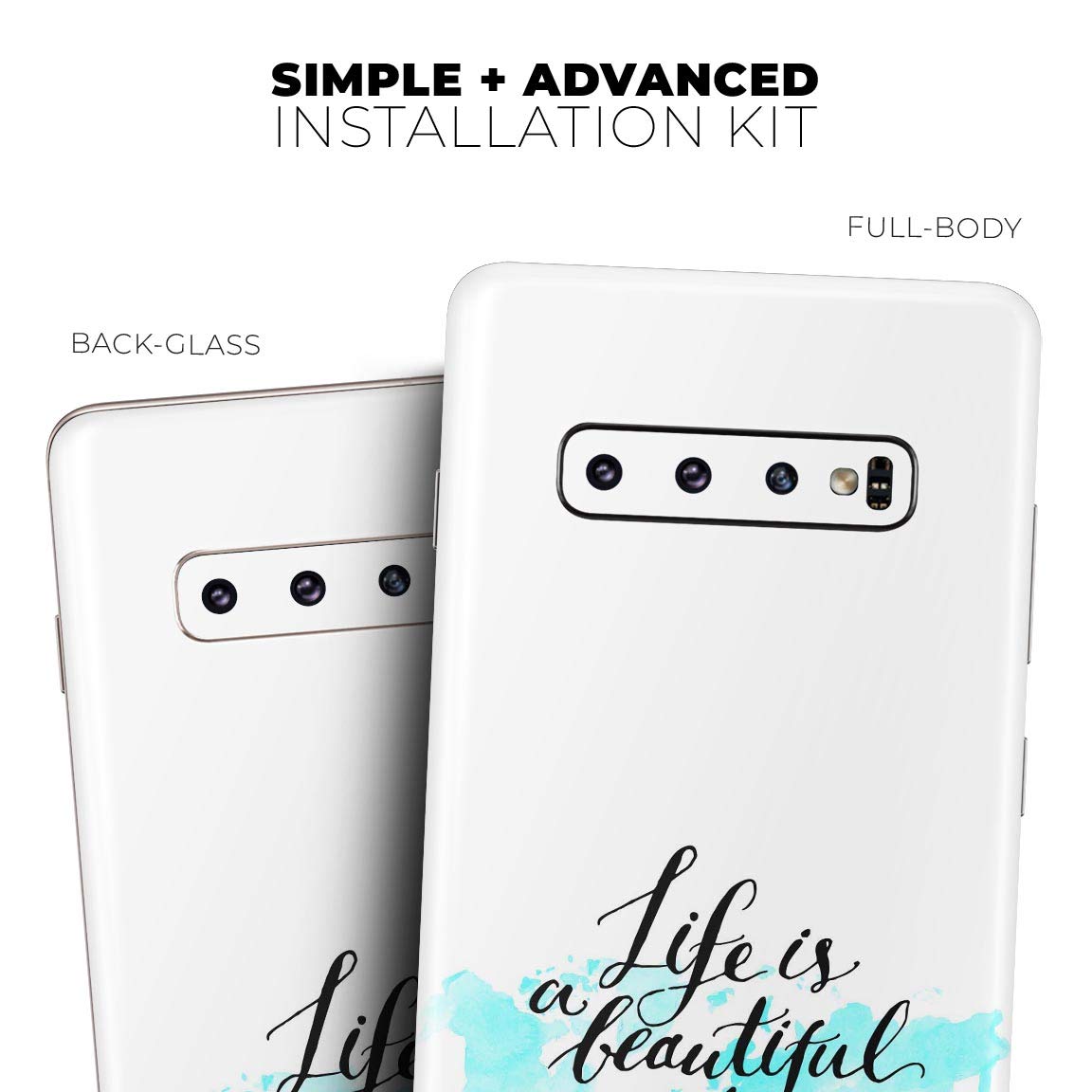 DesignSkinz Life is a Beautiful Ride v2 Protective Vinyl Decal Wrap Skin Cover Compatible with The Samsung Galaxy S20 (Screen Trim & Back Glass Skin)