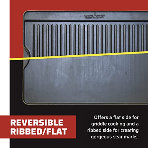 Camp Chef Reversible Pre-Seasoned Cast Iron Griddle, Cooking Surface 14 in. x 16