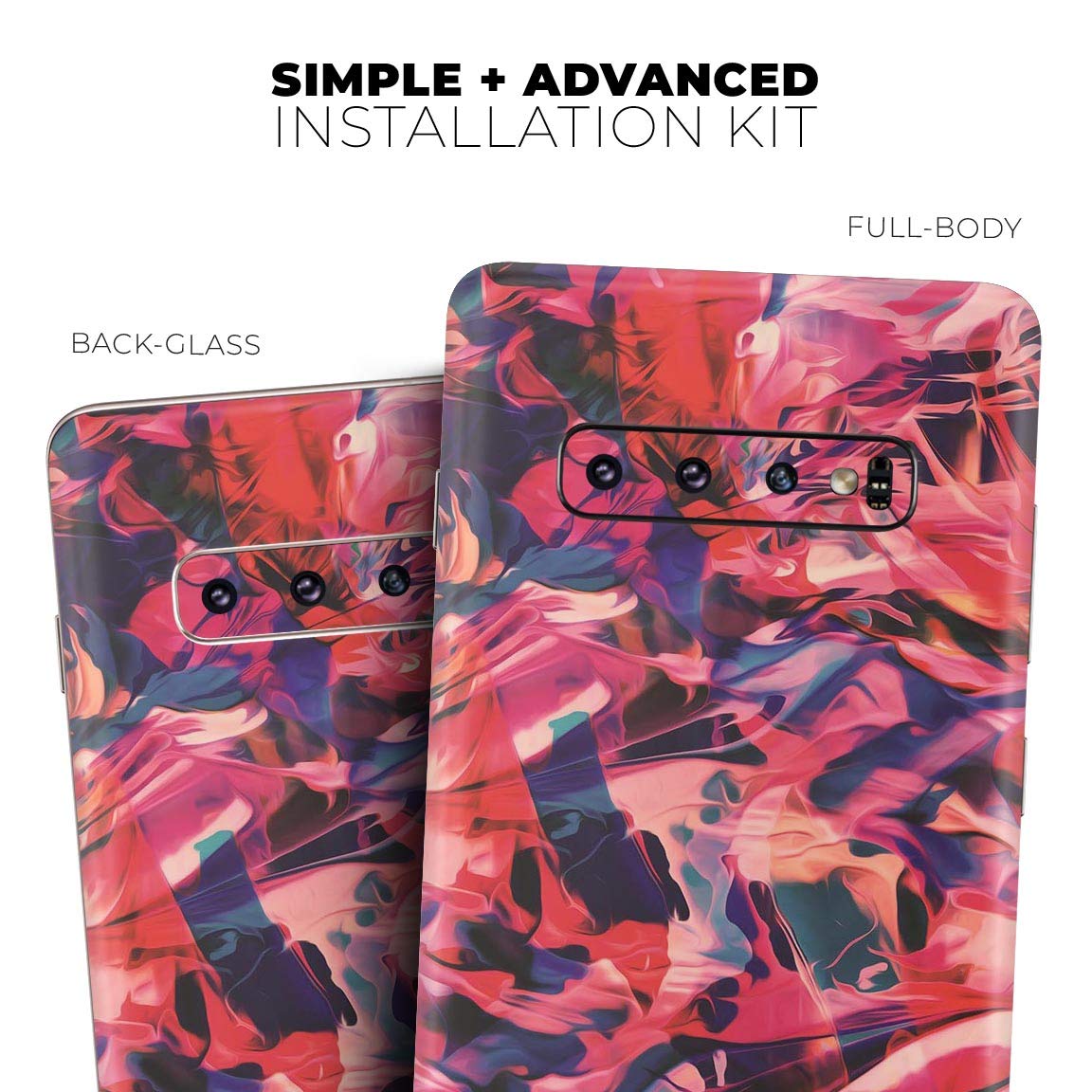 DesignSkinz Liquid Abstract Paint Remix V35 Protective Vinyl Decal Wrap Skin Cover Compatible with The Samsung Galaxy S20 (Screen Trim & Back Glass Skin)