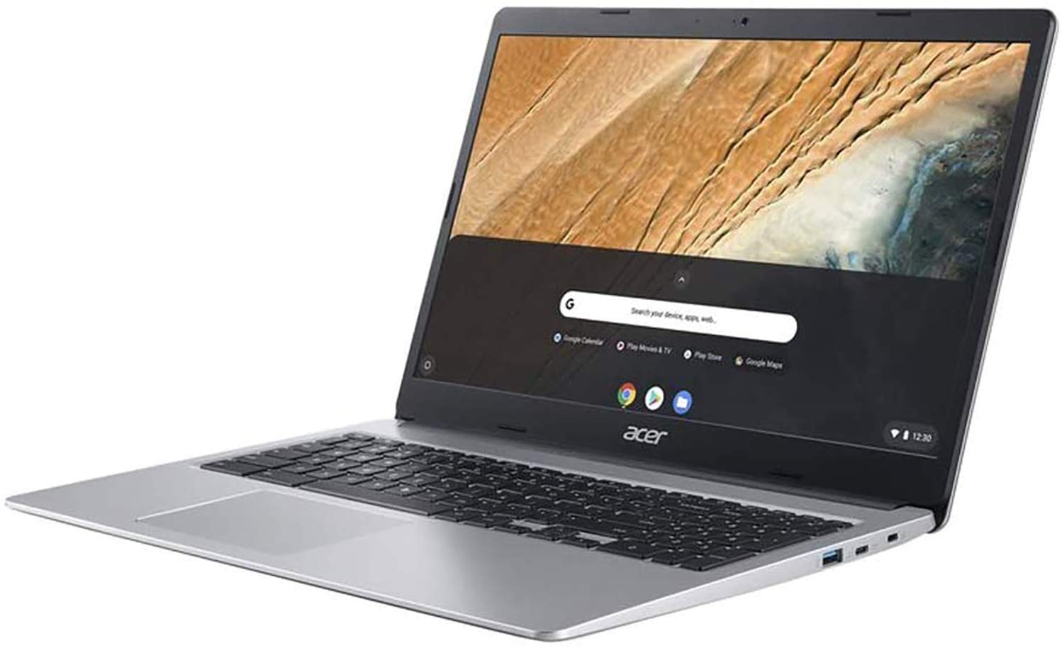 Acer Chromebook 315 Laptop Computer/ 15.6" Screen for Business Student/Intel Celeron N4000 up to 2.6GHz/ 4GB DDR4/ 32GB eMMC/AC WiFi/Work from Home/Silver/Chrome OS (Renewed)