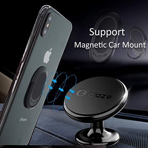 1PACK Cell Phone Ring Holder，Finger Ring Stand Universal 360 Degree Rotation Super-Thin Ring Grip Phone Case Ring for Magnetic Car Mount, All Smartphones and Tablets.