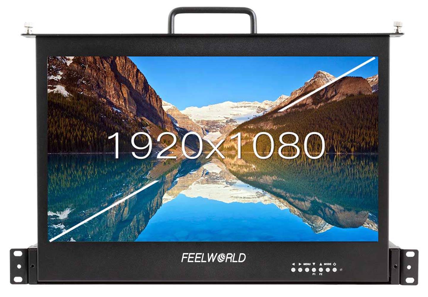 FEELWORLD SC173-HSD 17.3 Inch Pullout Rackmount Monitor 1RU Full HD 3G-SDI/HDMI 1920x1080 (3G-SDI/HDMI)