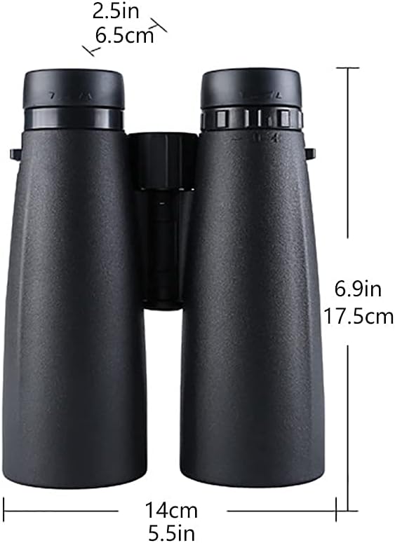 12X50 Binoculars Professional High Definition with Smartphone Adapter BAK4 Prism FMC Lens for Birds Watching Hunting Handheld Telescope