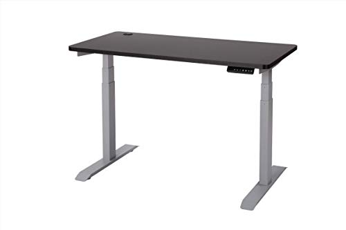 UNICOO Melamine 47.2 x 23.6 Inch Universal Table Top for Standard and Sit to Stand Height Adjustable Home and Office Desk Frames (Tabletop 47.2 - Black)
