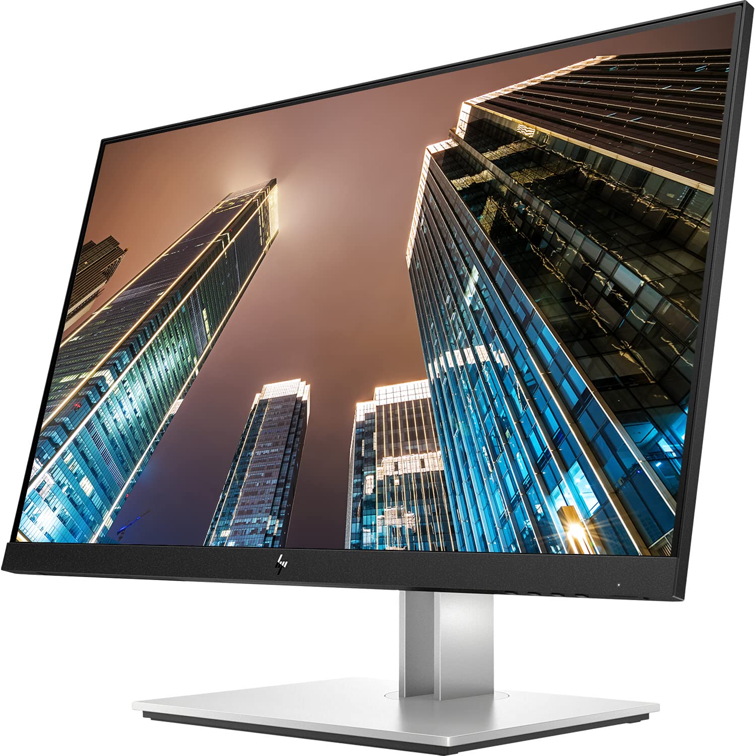 HP EliteDisplay E24 G4 24 Inch IPS LED Backlit Monitor 2-Pack Bundle with FHD 1920 x 1080, Blue Light Filter, HDMI, VGA, DisplayPort