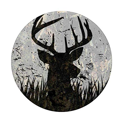 Buck Deer Hunting Camouflage design deer head PopSockets Swappable PopGrip