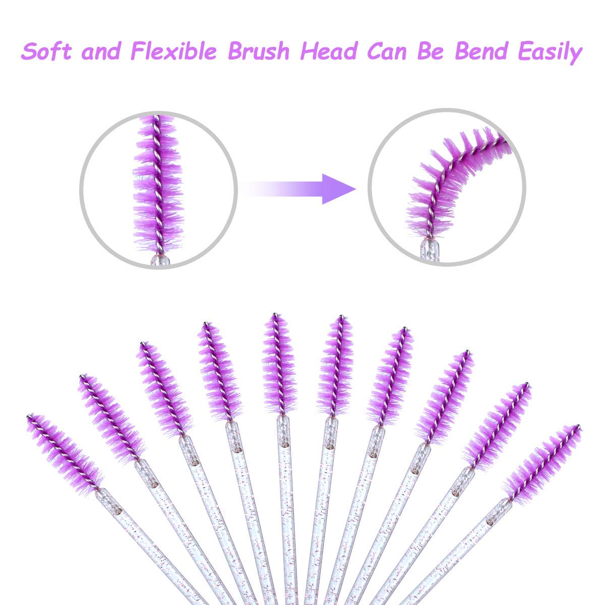 180pcs False Eyelash Kit Include 30 Empty Eyelash Packaging Box Eyelash Storage Case, 30 False Eyelash Tray, 20 Eyelash Extension Tweezers Applicator Tool, 100 Eyelash Brush Mascara Wands Applicator