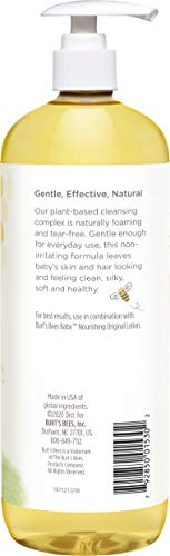 Burt's Bees Baby Shampoo & Wash, Tear Free Soap, Natural Baby Care, Original, 21 Ounce (Packaging May Vary)