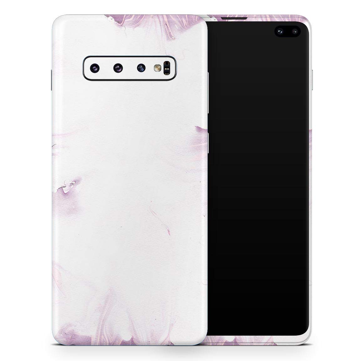 DesignSkinz Marbleized Swirling Pink Border v5 Protective Vinyl Decal Wrap Skin Cover Compatible with The Samsung Galaxy S20 (Screen Trim & Back Glass Skin)