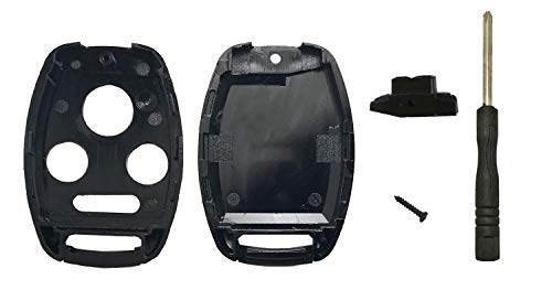 1pc Replacement Key Fob Shell Case Fit for Honda 2008-2012 Accord 2006-2013 Civic EX 2009-2015 Pilot 4 Buttons Keyless Entry Remote Car Key Fob Cover Housing Casing