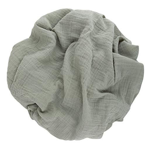 Ely's & Co. Muslin Swaddle Blanket 2-Pack β 100% Cotton Muslin Extra-Large Swaddle Blankets (47β x 47β) Watercolor Eucalyptus Print & Solid Sage