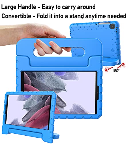 LTROP Kids Case for Samsung Galaxy Tab A7 lite 8.7 Inch 2021 SM-T225/T220, Galaxy Tab A7 Lite 8.7 Case, Shockproof Convertible Handle Stand Cover Case for Samsung Galaxy Tab A7 Lite 8.7” 2021, Blue