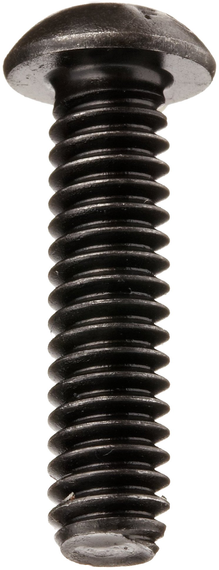 Alloy Steel Socket Cap Screw, Plain Finish, Button Head, Hex Socket Drive, Meets ASME B18.3/ASTM F835, 1/2" Length, Fully Threaded, #6-32 Threads (Pack of 100)