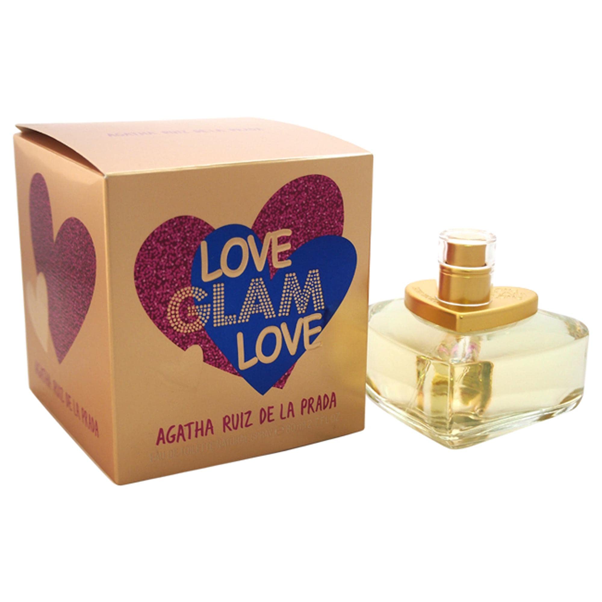 Agatha Ruíz De La Prada Love Glam Love Eau de Toilette Spray for Women, 2.7 Ounce