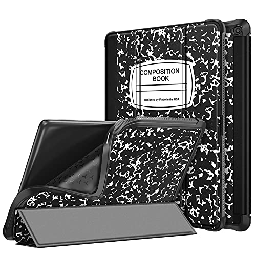 Fintie Slim Case for Amazon Fire HD 10 and Fire HD 10 Plus Tablet (Only Compatible with 11th Generation 2021 Release) - Soft TPU Smart Stand Back Cover with Auto Wake/Sleep, Composition Book