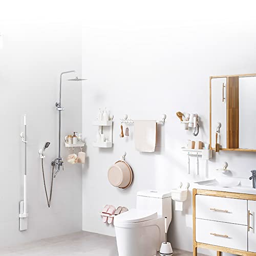 Urbanstrive Double Layer Suction Cup Soap Dish Holder with Drain for Shower/Sink/Bathroom, NO-Drilling, Removable, Powerful Max Hold 11lbs, White