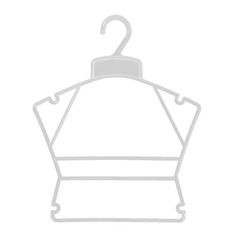WellieSTR Economical Children's Plastic Frame Hanger Infant Frame Hangers - Pack of 20 - Size: S