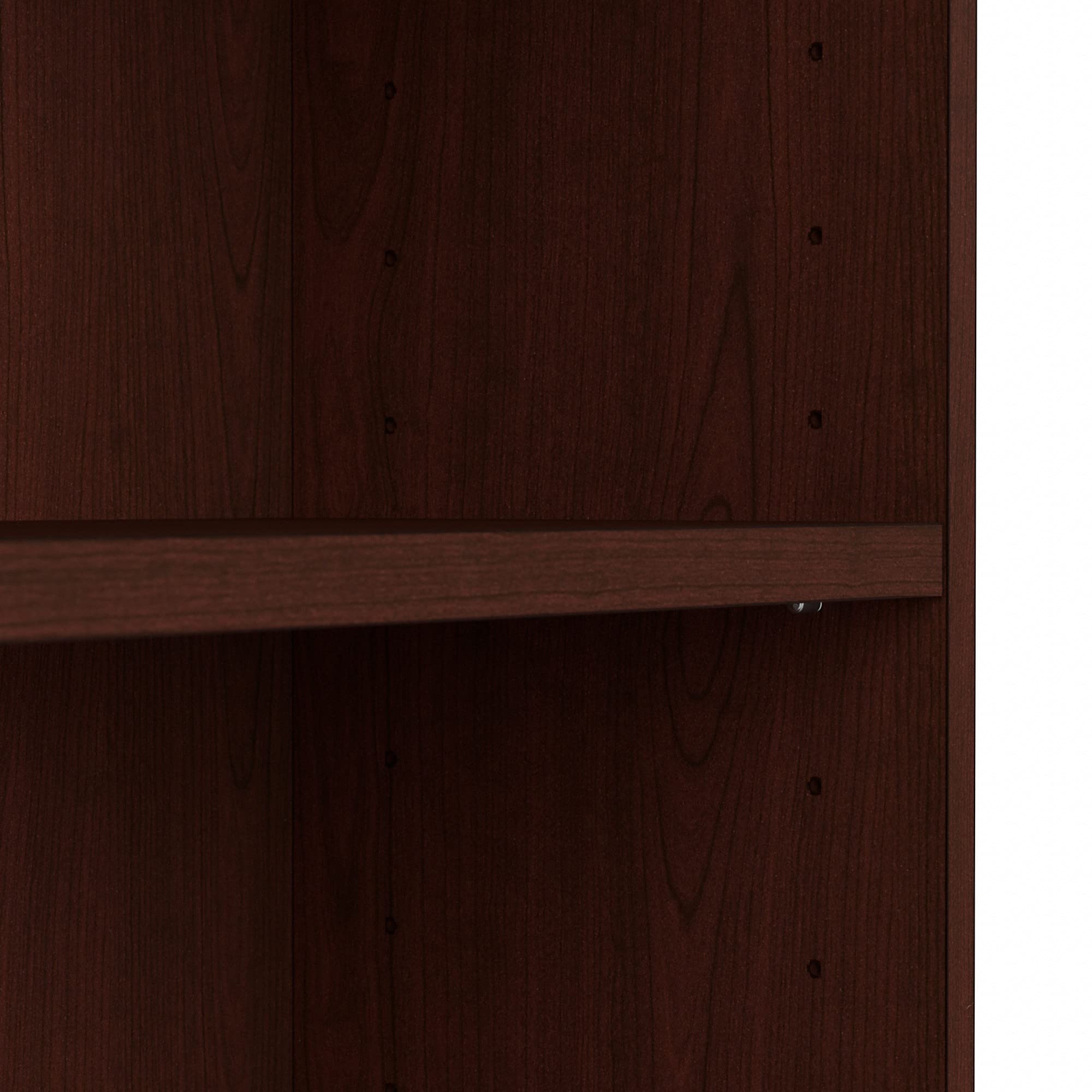 Bush FURNITURE Universal 5 Shelf Bookcase Set of 2 in Vogue Cherry