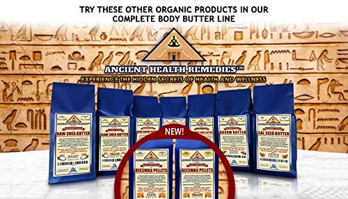 Ancient Health Remedies Organic Unrefined Raw MANGO BUTTER 1 LB (16 oz) BLOCK Bulk, Light Mango Aroma, Non-Greasy Base for Beauty, Skin Moisturizing, DIY Base for Body Butters & Hand Cream (INDIA)
