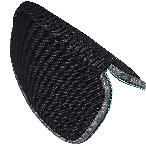 Alitutumao Zipper Carring Case Storage Cover Bag Pouch Compatible with Bose QC20 QC 20 QC20i QC 20i QuietComfort 20 Headphones (Black)