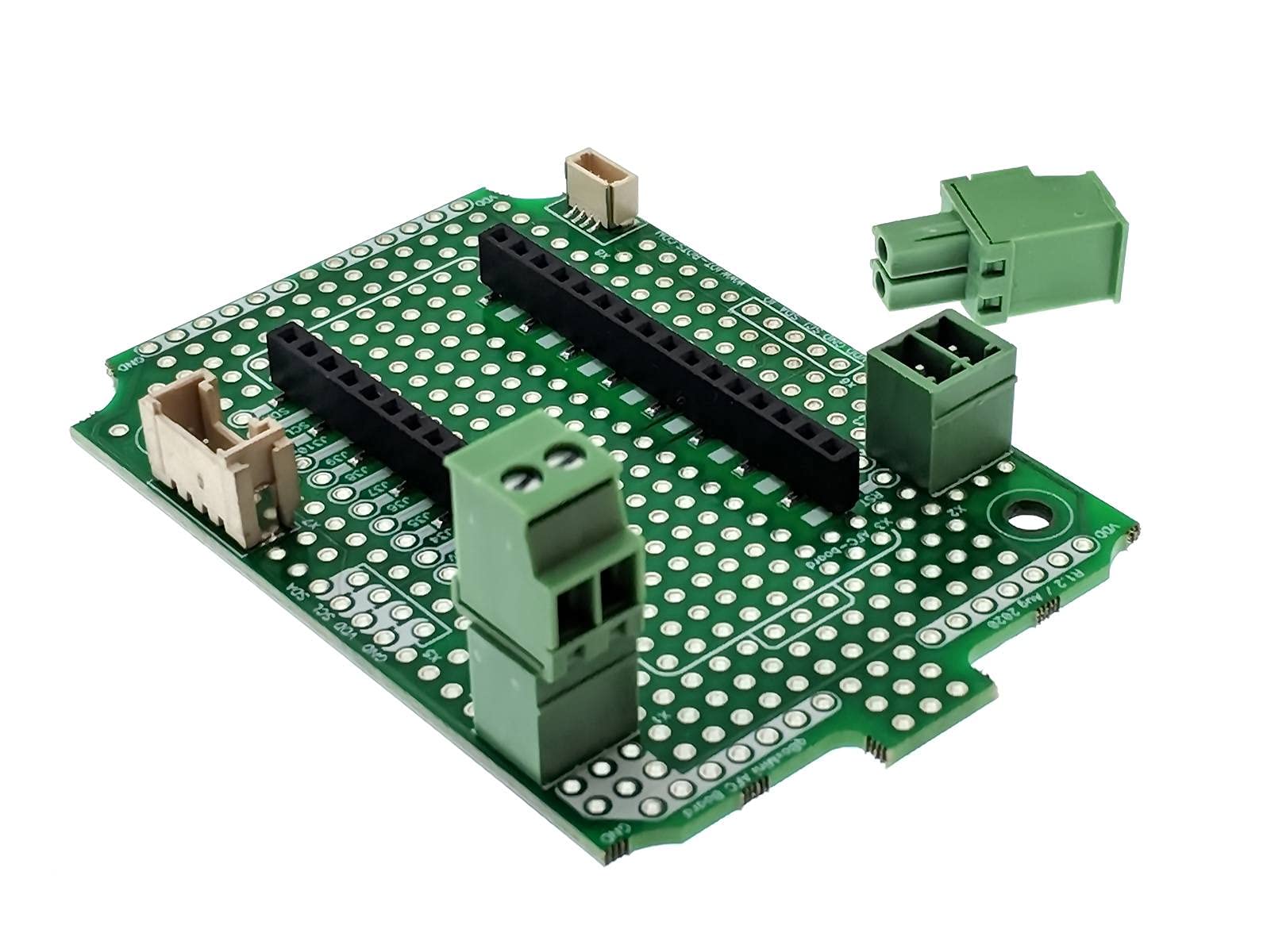 qBoxMini AFC DIY IOT Enclosure Kit (One SMA), IOT Enclosure for Feather ESP32 Cellular LoRa WiFi Arduino Board, Waterproof IP65 Enclosure with Glands, prototyping PCB, connectors Set and SMA
