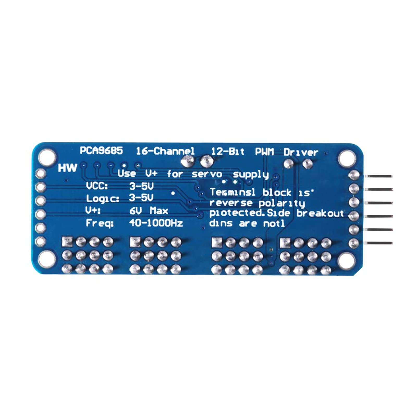 2 Pcs PCA9685 16 Channel 12-Bit PWM Servo Motor Driver Controller Board IIC Module for Arduino Robot Raspberry Pi