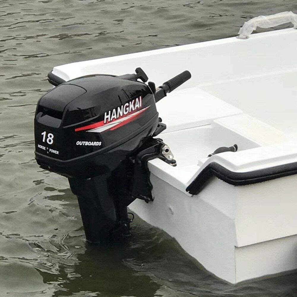 18HP 2-Stroke 246CC Outboard Boat Motors Boat Engine Marine Boat Engine W/Water Cooling System Short Shaft for Fishing Boat (2-Stroke 18HP)