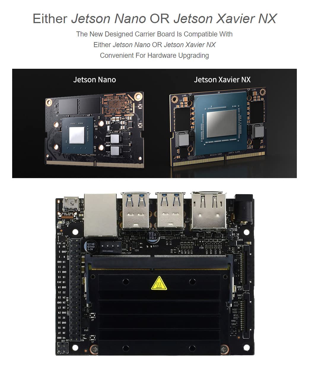Waveshare Jetson Nano Developer Kit Small Computer for AI Development - B01 New Version
