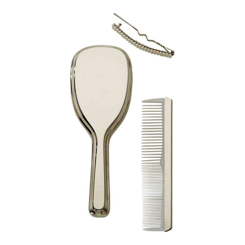 Personalized Brush and Comb Set - Child Size Nickel Plated