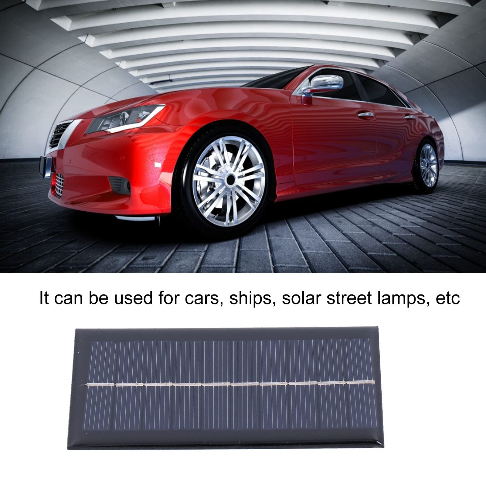 1W 5V Solar Panel DIY Solar Charging Board, Polycrystalline Silicon Solar Power Panel for Ships, Airplanes, Outdoor Solar Light - Mini Solar Panel with Epoxy Sheet