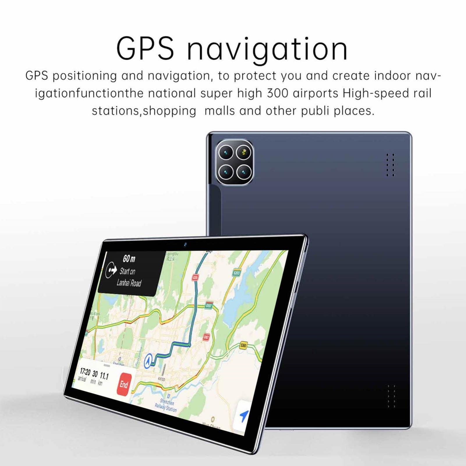 2022 New 8 Inch Android 6.0 Tablet 2.5d Octa Core 1g + 16g Android 6.0,Eye Protection,Dual Sim Dual Camera Phone Pad WiFi GPS Phablet Tablet Pc Us Plug,Best Gifts for Kids (Black)
