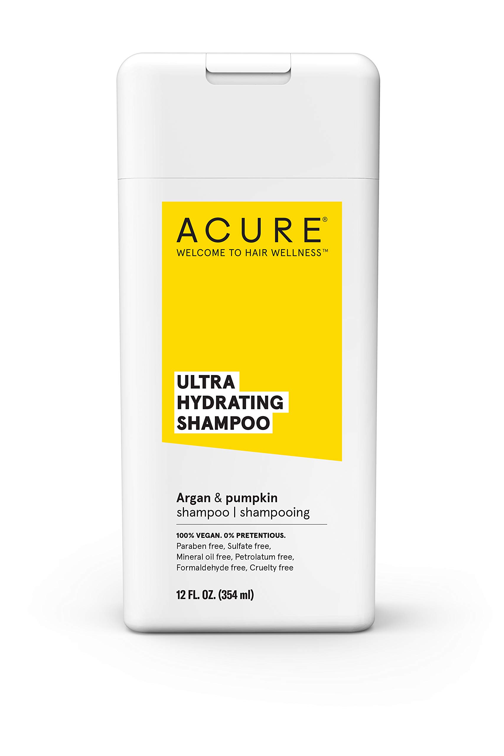 ACURE Ultra Hydrating Shampoo | 100% Vegan | Performance Driven Hair Care | Argan & Pumpkin - Ultra Hydrating Moisture & Omega Fatty Acids | 12 Fl oz