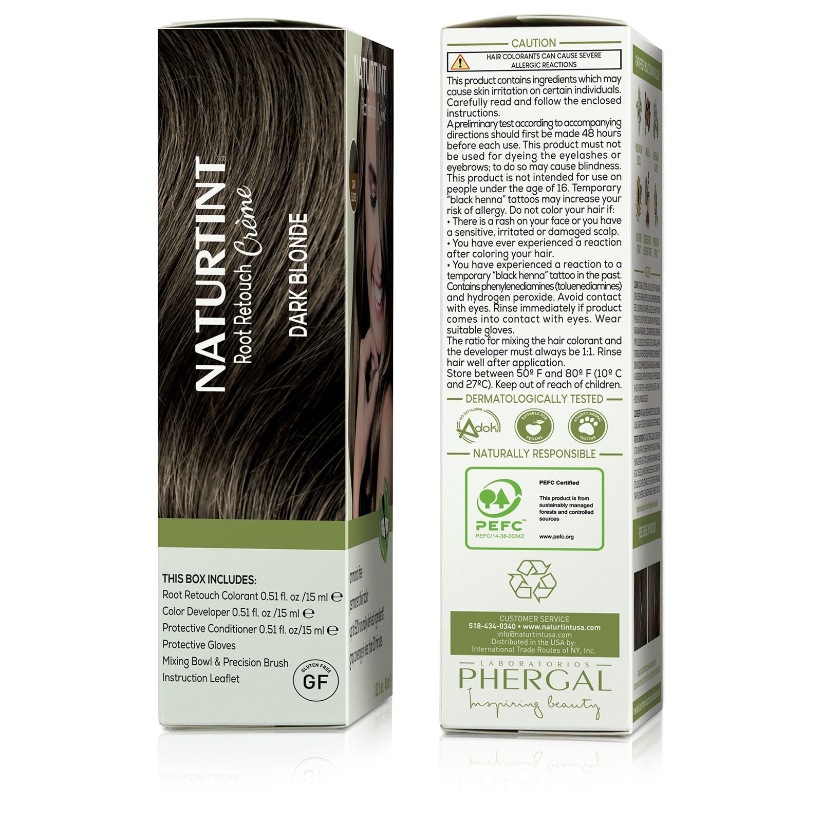 Naturtint Dark Blonde Root Retouch Crème Permanent Hair Color - Ammonia Free, Conceal Grays, No Artificial Scent, 1.52 Fl Oz