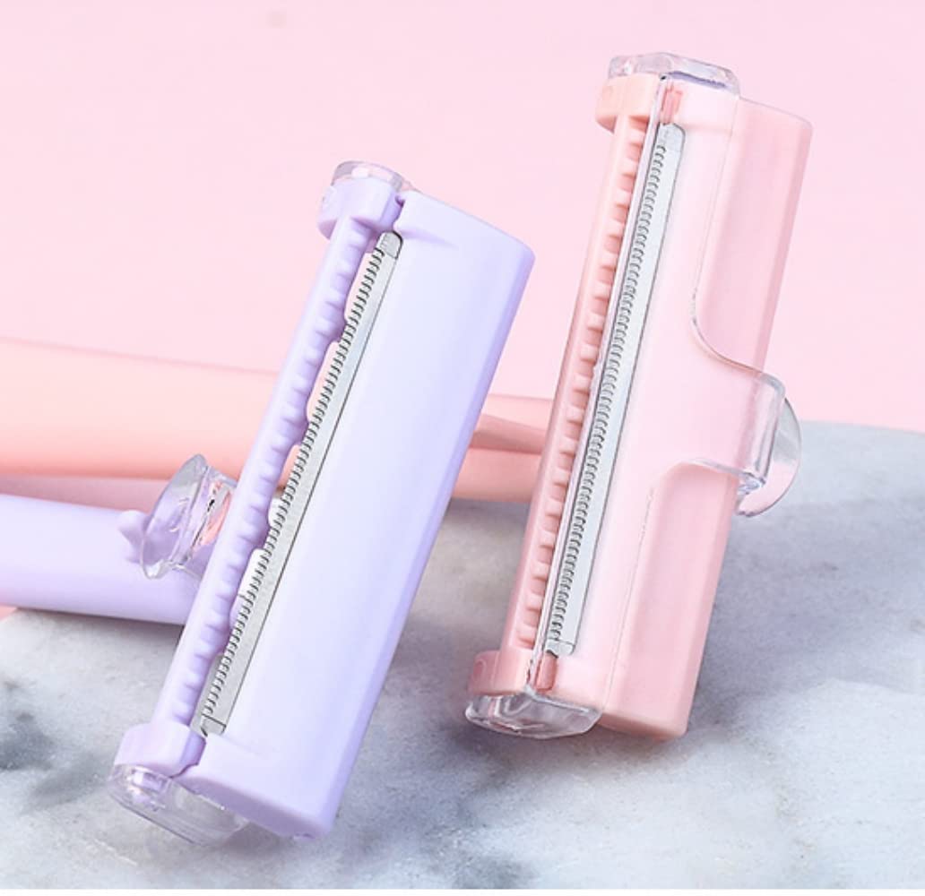 2 Pcs Straight Razor for Bikini, 2 Pcs Face Razor with Safety Blade, 4 Mixed Razors for Hair Removal