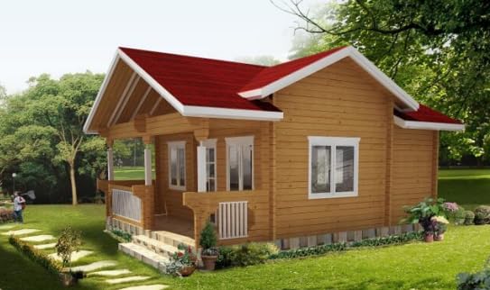 13x20ft Prefabricated Tiny Home, Prefab House for Hotel, Booth, Office, Guard House, Shop, Villa, Warehouse, Workshop (with blacony)