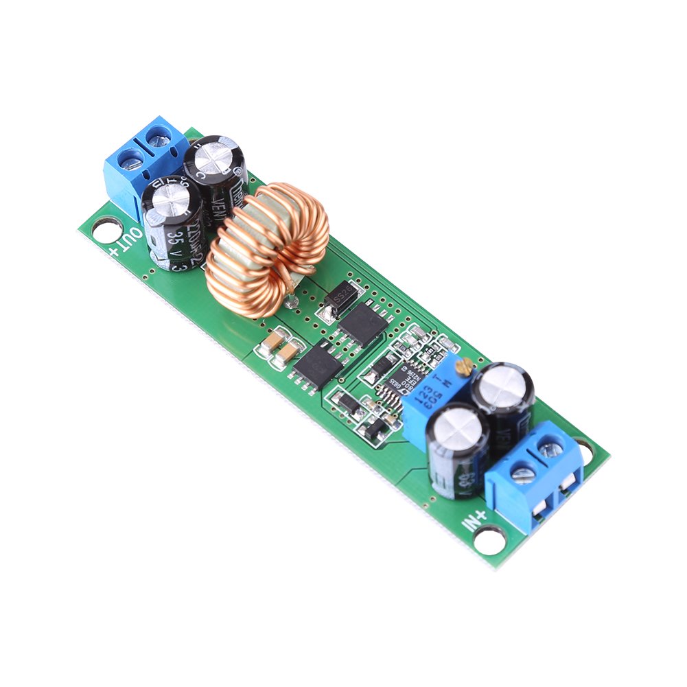 Converter Module, DC-DC Buck Step Down Converter Adjustable Power Source Module 6.5V-60V to 1.25-30V 10A for Lithium or Lead-Acid Battery