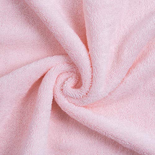 Mother-Earth 6-Pack Bath Washcloths 12"x12" - Soft and Absorbent Face Towels, Quick-Drying Wash Cloths for Sensitive Skin, Premium Quality for Daily Use (Blue-Pink)