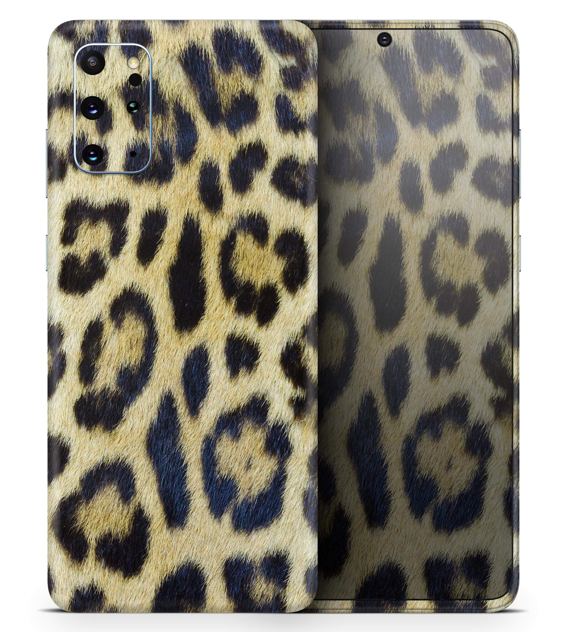 DesignSkinz Real Leopard Hide V3 2 Protective Vinyl Decal Wrap Skin Cover Compatible with The Samsung Galaxy S20 (Screen Trim & Back Glass Skin)