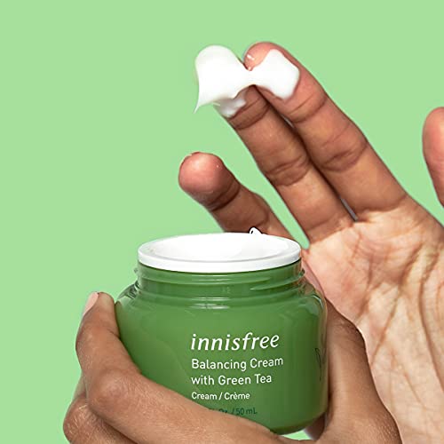 innisfree Green Tea Moisture Balancing Cream Hydrating Face Moisturizer, 2 Pound (Pack of 1)