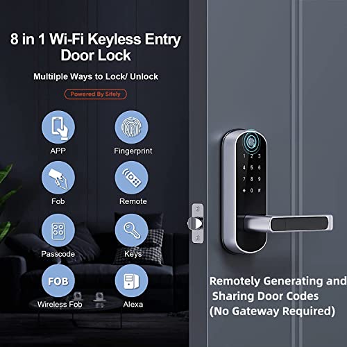 Dermum Smart Lock, Keyless Entry Door Lock, Smart Door Lock, Smart Lock for Front Door, Door Lock with Keypad, Fingerprint Door Lock, Biometric Door Lock, Digital Door Lock with Handle