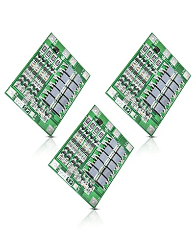 diymore 3PCS 3s BMS 40A 14.8V 16.8V 18650 Li-ion Lithium Battery PCB Protection Board Battery Protection Board PCB BMS Protection Circuit Balanced Li po Cell Charging Module with Balance Function