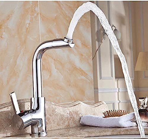 360 Degree Rotation Bath Basin Faucet Cold and Hot Water Taps Bathroom Mixer Tap Torneira Deck Mounted with Accessories