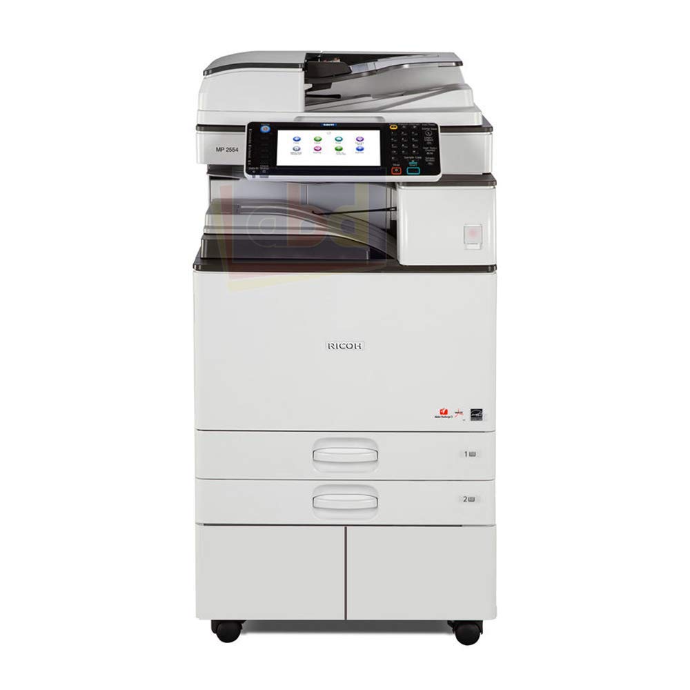 Ricoh Aficio MP 5054 Tabloid/Ledger-Size Black and White Laser Multifunction Copier - 50ppm, Print, Scan, Copy, Network, Auto Duplex, 4 Trays, Stand (Renewed)