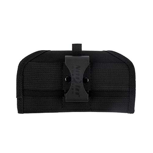 Nite Ize Fits All Phone Holster - Vertical or Horizontal Protective, Clippable Cell Phone Holder for Your Belt Or Waistband - Horizontal - Extra Large - Black