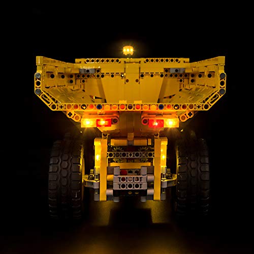 T-Club Upgrade Light Kit LED Lights for Lego 42114 Technic 6x6 Volvo Articulated Hauler RC Truck (Not Include Lego Model) (Upgrade Style)