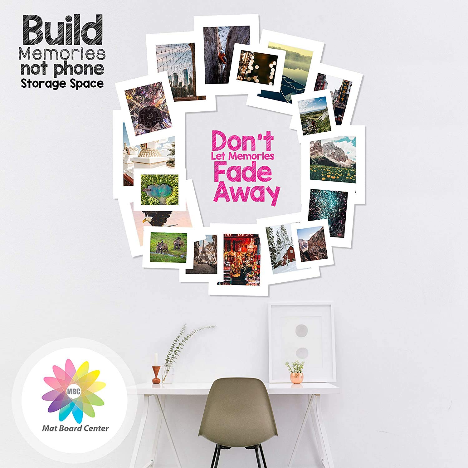 Mat Board Center, Pack of 10 12x16 White Uncut Mat Boards, Acid Free, 4-Ply Thickness, White Core, Great for Pictures, Photos, Framing Backing