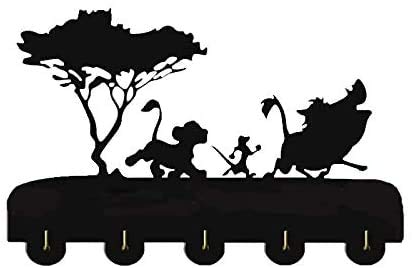 Hakuna Matata Wood Key Holder, Key Rack, Sweet Home Hook Hanger and Multiple Personalized Design Key Rack for Home, Entryway, Living Room, Bathroom, Kitchen(A3)