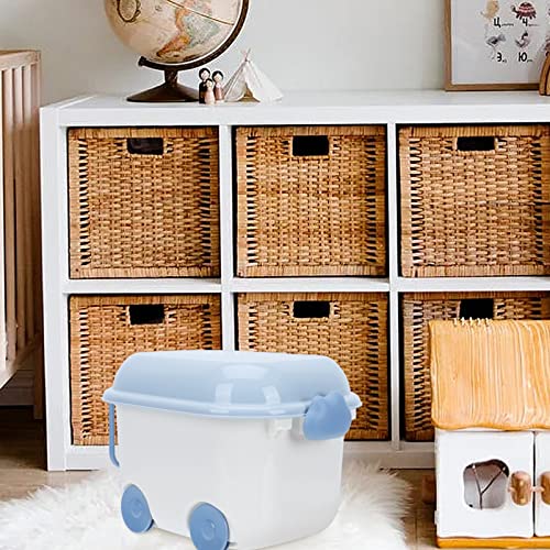 Cabilock Storage Basket Cube Storage Box Box with Wheel Box Chest with Wheel Rolling Storage Box with Wheels Stackable Storage Chest
