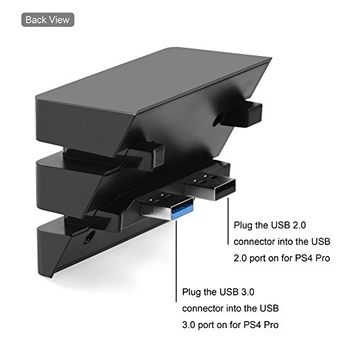 Portable USB Hub 2.0 & 3.0 Hub Controller Adapter for PS4 Pro Console